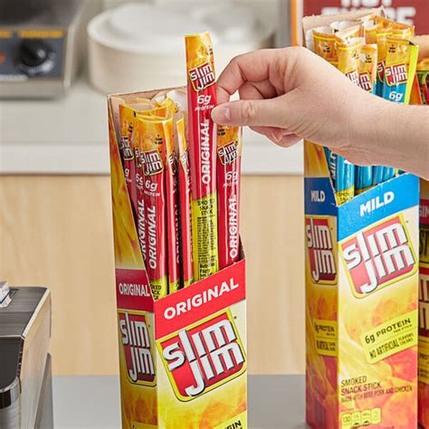Slim Jim Original Meat Stick 0 97 Oz 24 Pack