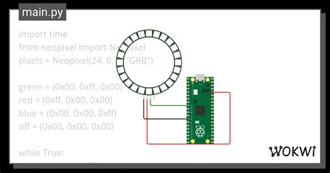Pi Pico Micropython Neopixels Template Copy Wokwi Esp32 Stm32
