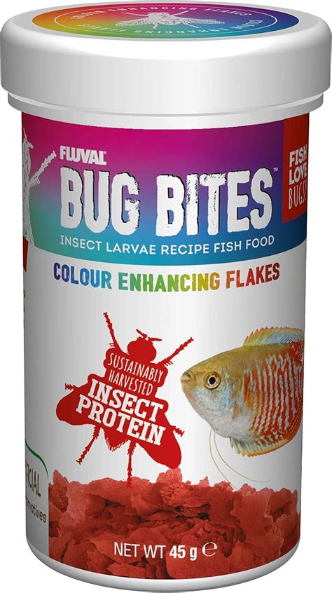 Fluval Bug Bites Colour Enhancing Flakes 45g Natural Colour Bigamart