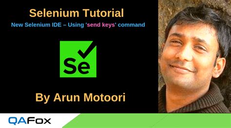 New Selenium IDE Using Send Keys Command QAFox
