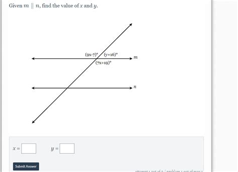 answered given m n find the value of x and… bartleby