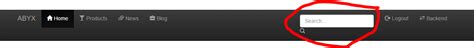Javascript Bootstrap Wraps Glyphicon On Second Row In Navbar Stack Overflow