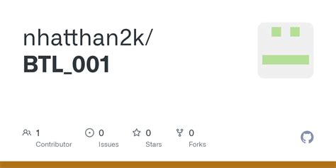 Github Nhatthan2kbtl001