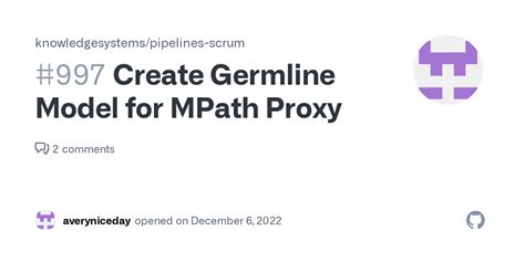 Create Germline Model For Mpath Proxy · Issue 997 · Knowledgesystems