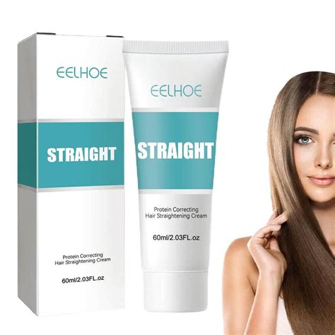 단백질 교정 헤어 스트레이트닝 크림 실크 And 글로스 헤어 스트레이트닝 크림 60ml 빠른 스무딩 헤어 스트레이트너 로션