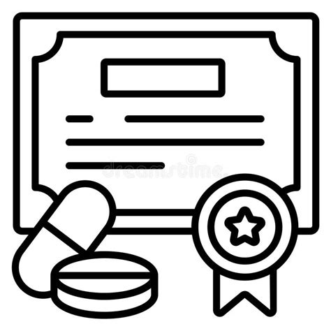 Medical Certificate Modern Concepts Design Stock Vector Illustration