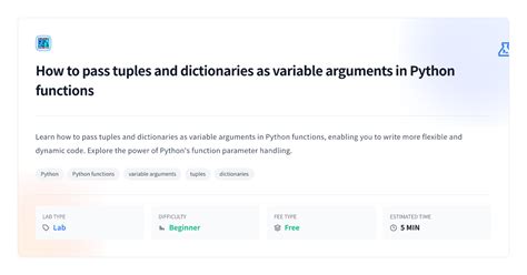 How To Pass Tuples And Dictionaries As Variable Arguments In Python