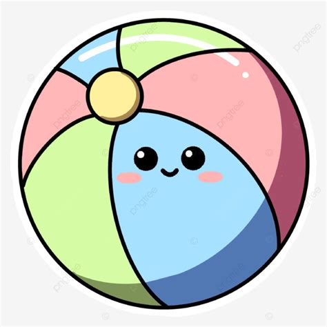귀여운 비치 볼 그림 비치 볼 여름 클립 아트 귀여운 스티커 Png 일러스트 및 Psd 이미지 무료 다운로드 Pngtree