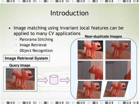 Invariant Local Feature For Image Matching Ppt Download