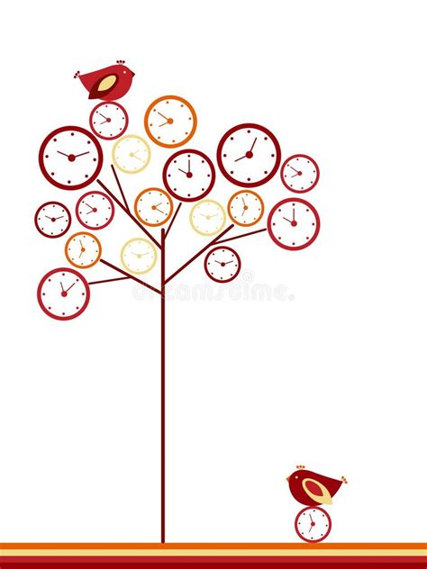 Tree Clock Stock Illustrations 20087 Tree Clock Stock Illustrations