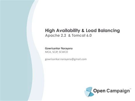 Webapplication Load Balancing Ppt