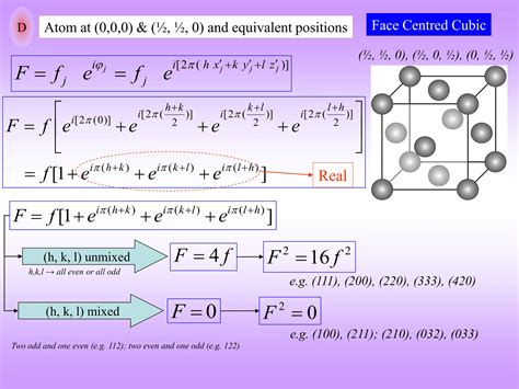Structure Factor Calculations For X Ray Diffraction Patternpptx