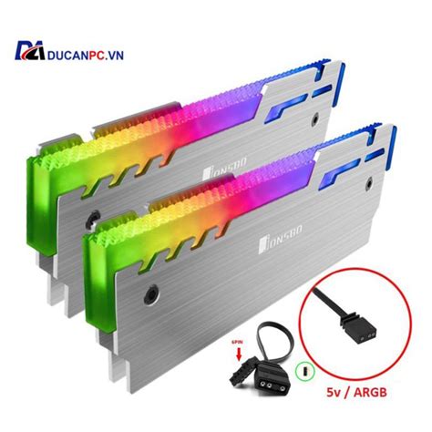 ld bộ 2 tản nhiệt ram jonsbo nc 3 led rgb hỗ trợ Đồng bộ hub coolmoon