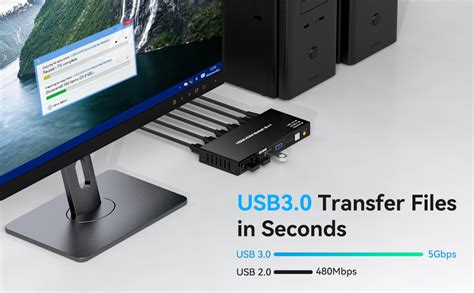 VPFET HDMI KVM Switch PC Monitor K Hz USB KVM Switches For Computers Share Monitor