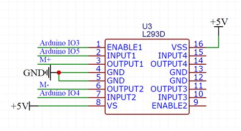 【arduino学习】06l293d驱动5v直流电机l293d电机驱动原理图 Csdn博客