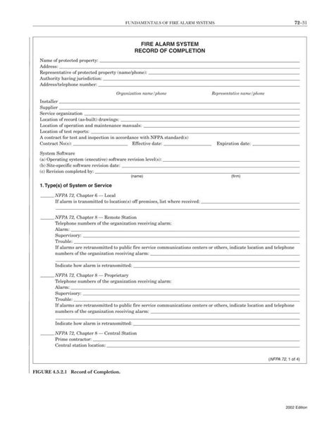 Form Nfpa Completion Record ≡ Fill Out Printable Pdf Forms
