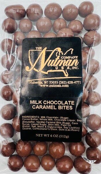 Milk Chocolate Caramel Bites 6 Oz The Nutman Company Usa Inc