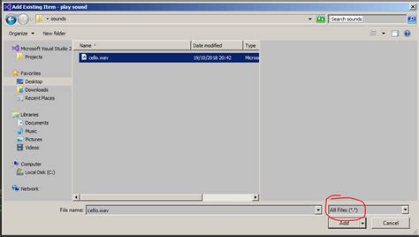 Wpf C Tutorial Playing Audio Files With Sound Player And Media