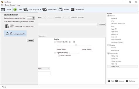 Guide To HEVC H Encoding And Playback How To Encode HEVC Handbrake Settings To Use TechSpot