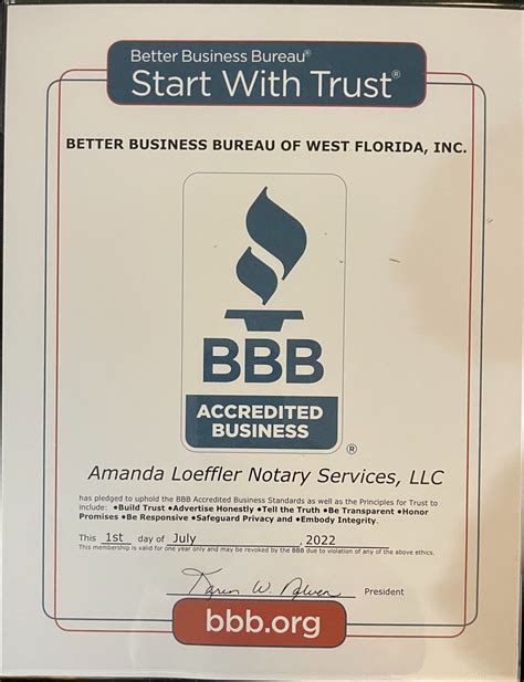 Amanda Loeffler On Linkedin Bbb Trustedbusiness Notarypublic Apostille