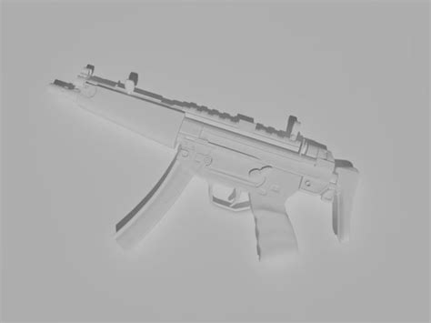 Sas Mp5 Free Vr Ar Low Poly 3d Model Cgtrader