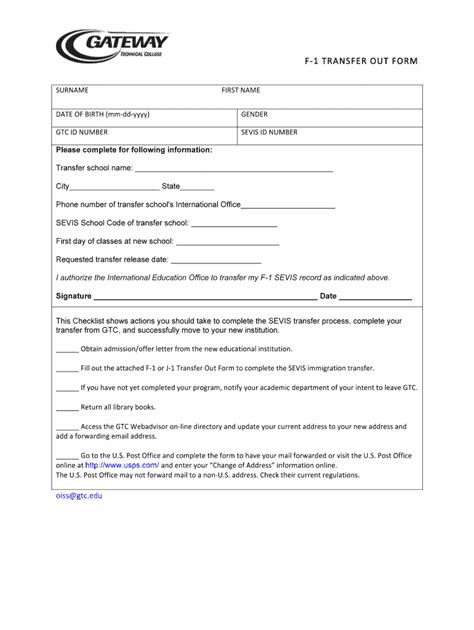 Fillable Online Gtc Transfer Out Form Gtc Fax Email Print Pdffiller