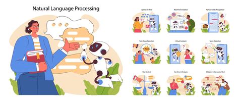 Natural Language Processing Concept Flat Vector Illustration 41175330 Vector Art At Vecteezy
