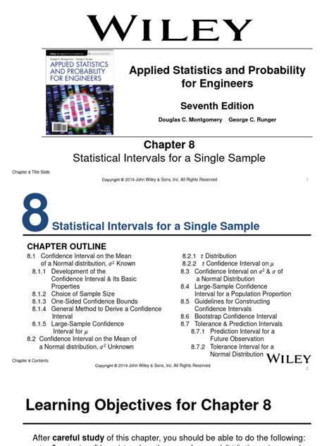 Ch08 Statistical Intervals For A Single Sample Pdf Confidence Interval Normal Distribution