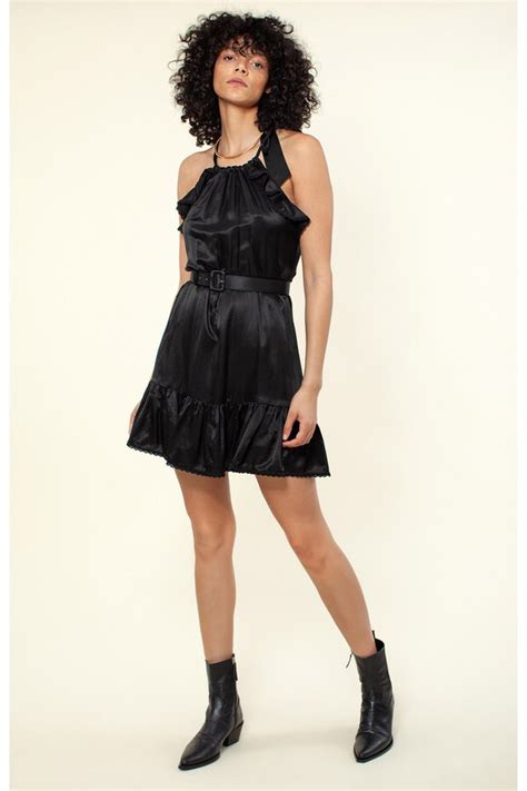 Buy Hale Bob Idina Solid Silk Dress Black At 24 Off Editorialist