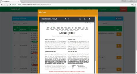 Aplikasi Arsip Surat Masuk Dan Surat Keluar Menggunakan Framework