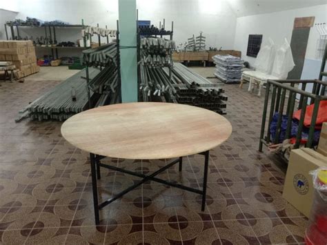 Meja Bulat Kaki Pax Lazada