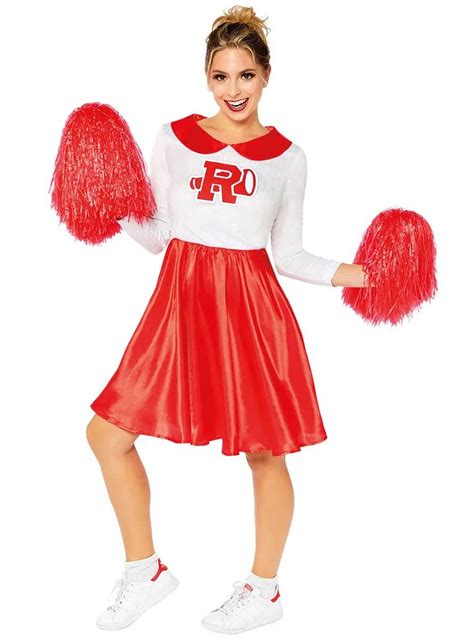 Womens Plus Size Rydell Cheerleader Costume Sandy Cheerleader Outfit
