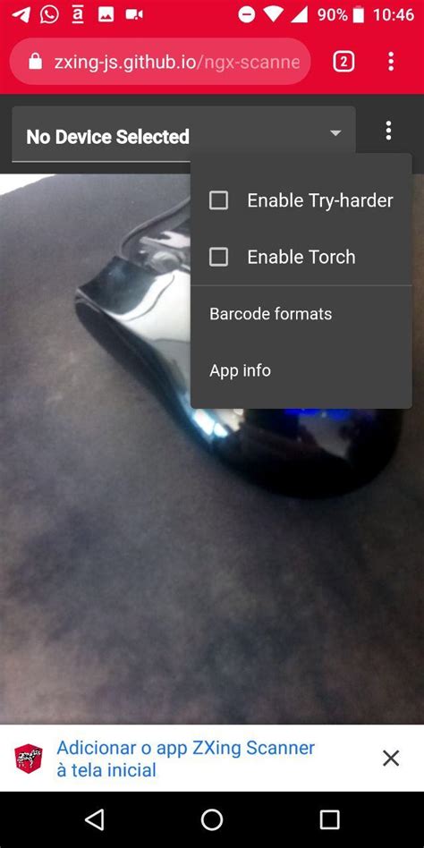 Turning Off The Flashlight Reset The Camera · Issue 239 · Zxing Jsngx Scanner · Github