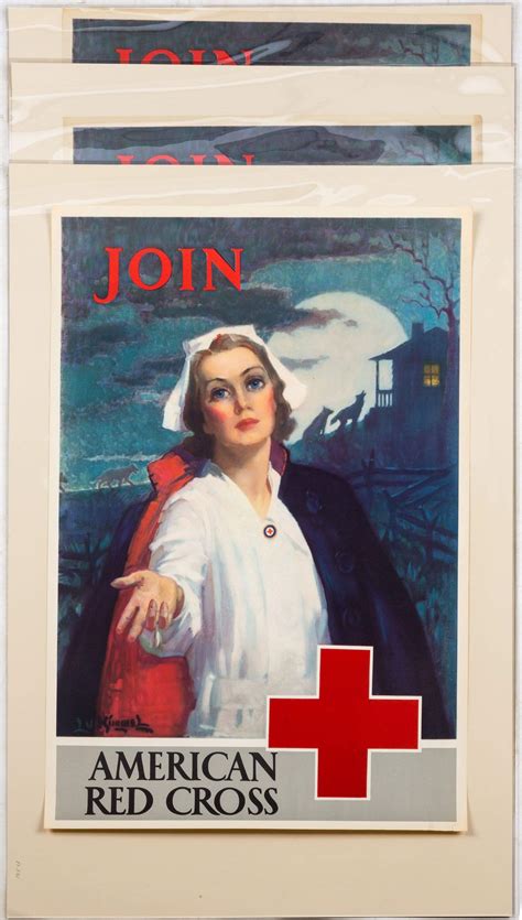 3 Wwi Join American Red Cross Posters Cottone Auctions
