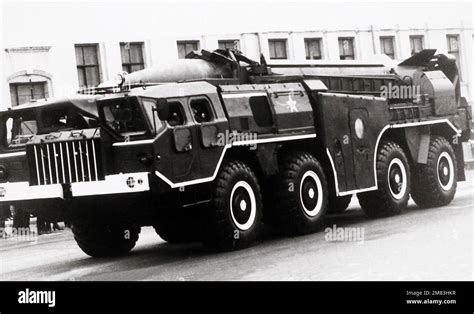 A Left Front View Of A Soviet SS 1 SCUD B Battlefield Support Missile On A Launcher Erector