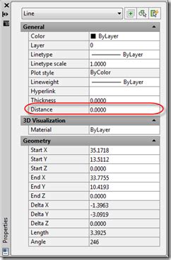 Adding A Dynamic Distance Property To An AutoCAD Object Using NET Through The Interface