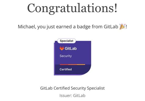 Earned Gitlab Certified Security Specialist Michael Tayo Posted On The Topic Linkedin
