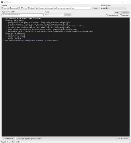 using and building qmk and via qmk firmware flashing qmk toolbox
