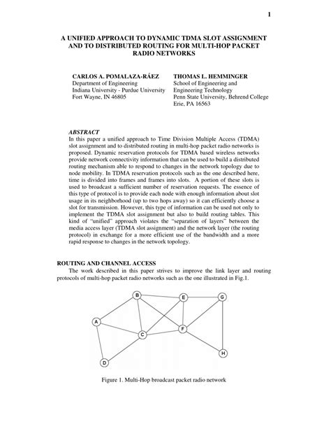 pdf a unified approach to dynamic tdma slot assignment and to