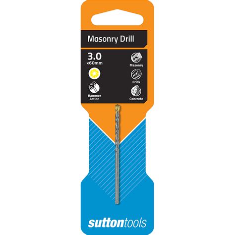 Sutton 3mm X 60mm Masonry Drill Bit D6000300 Tradetools