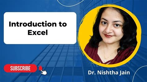 introduction to excel excel tutorial youtube