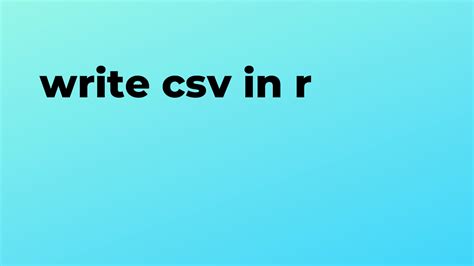 Solucionat Escriviu Csv A R Sourcetrail