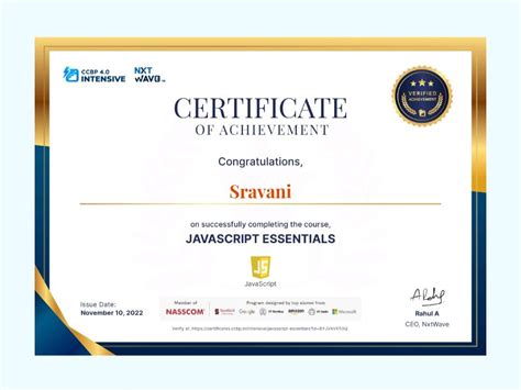 sravani gurram on linkedin javascript rahulattuluri ccbp nxtwave