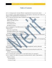 Hnd Unit 3 Organizations And Behavior Assignment Compress Pdf HND UNIT 3 ORGANIZATIONS AND