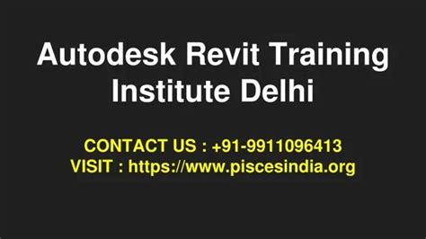 Ppt Autodesk Revit Training Institute Delhi Powerpoint Presentation