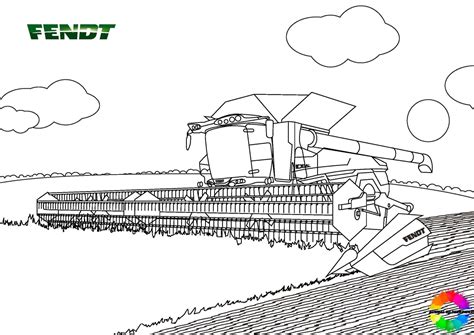 Fendt Colorare Traktor Farmer Trattore Trattori Kleurplaat Disegni