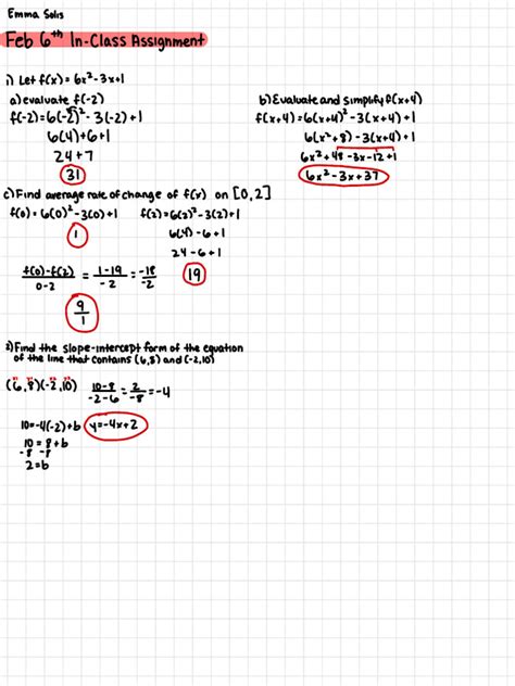 In Class Assignment Pdf