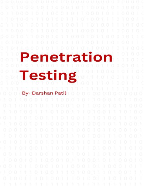 Penetration Testing An Introduction