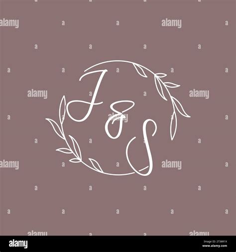 Js Wedding Initials Monogram Logo Ideas Vector Graphic Stock Vector