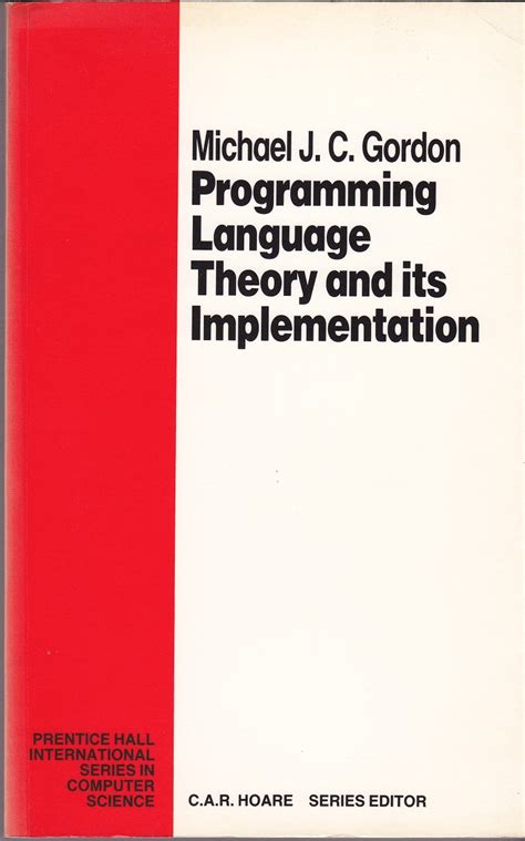 Programming Language Theory And Its Implementation 9780137304097